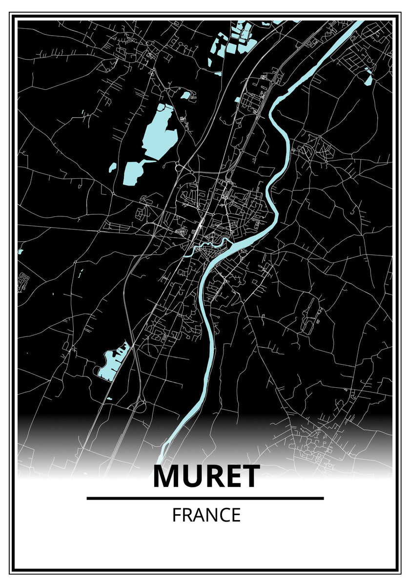 Affiche Carte Muret | Affichea