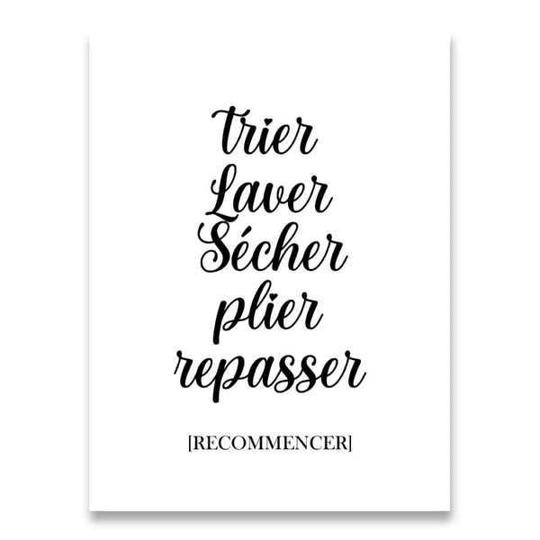 Affiche Lessive pour Buanderie | Affichea