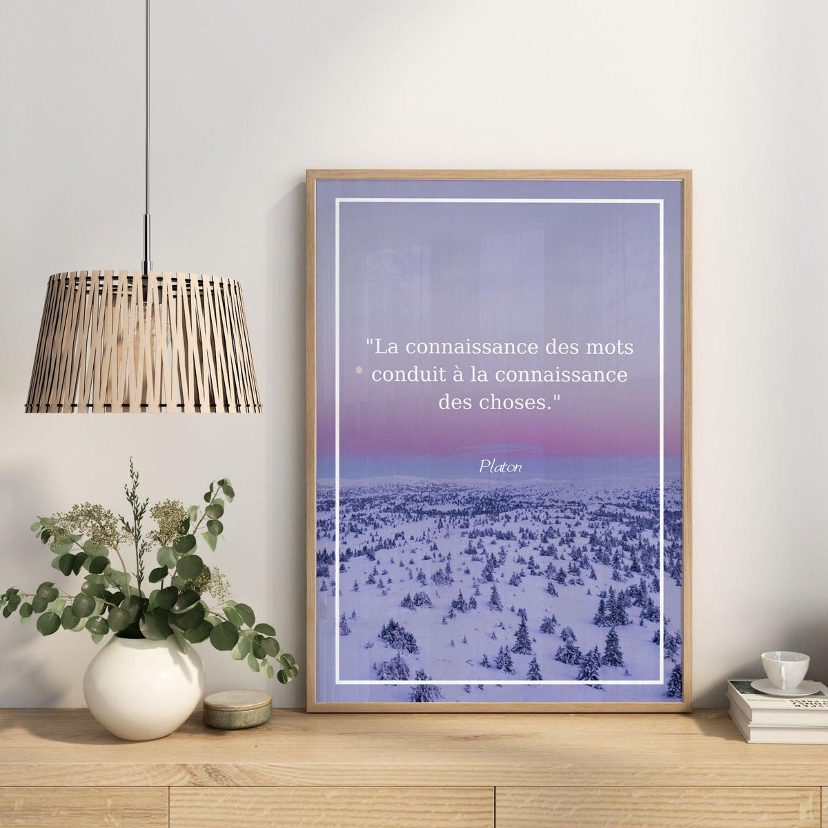 Affiche Citation Platon | Affichea